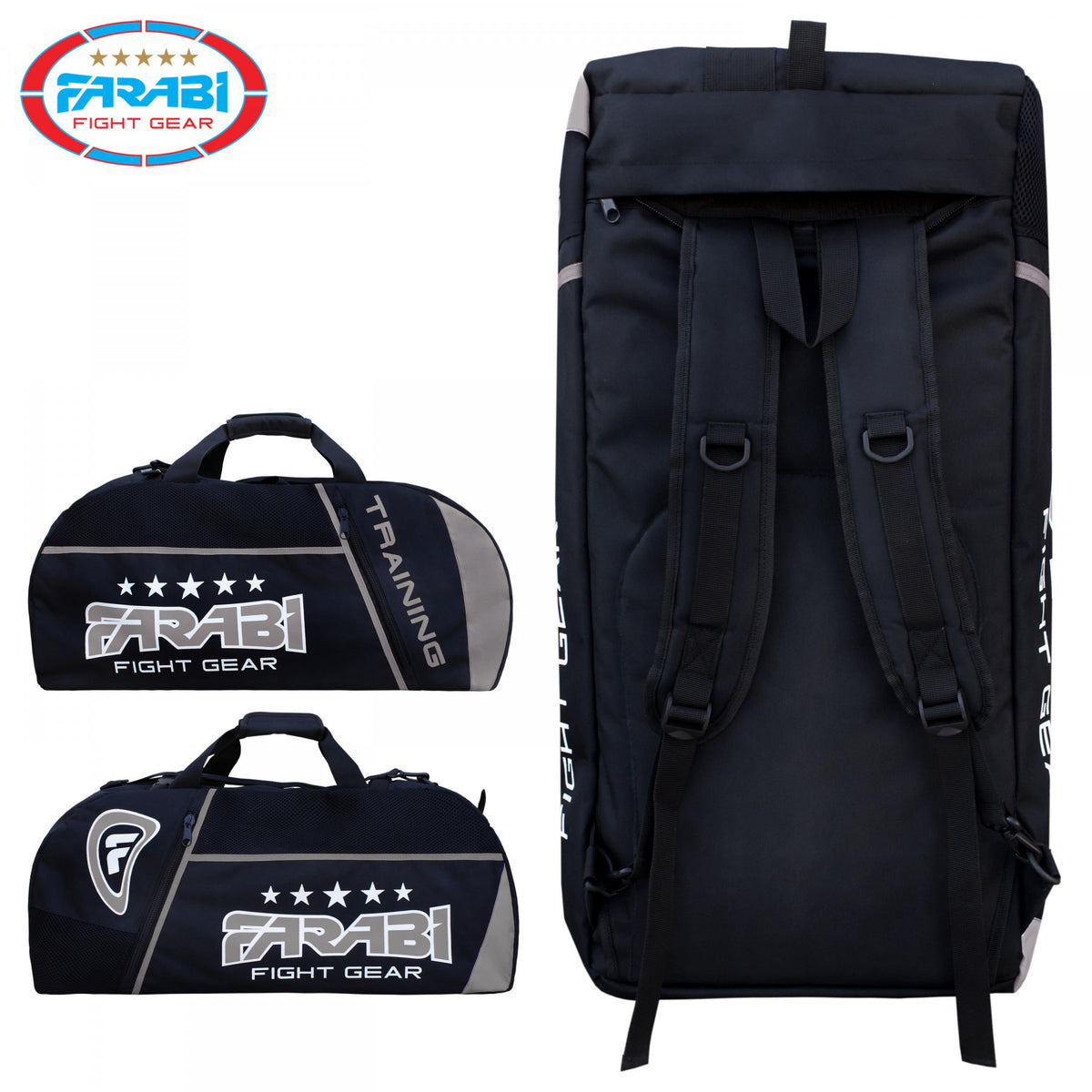 Farabi Sports Convertible Gym Bag | Duffle & Backpack with Mesh ...