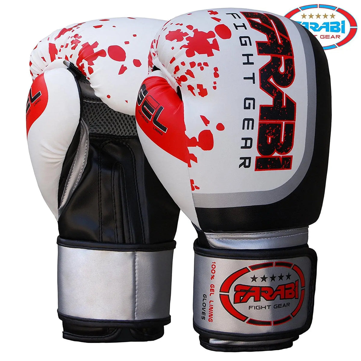 Farabi Gel Boxing Gloves | PU Foam Training & Sparring 10oz–16oz ...
