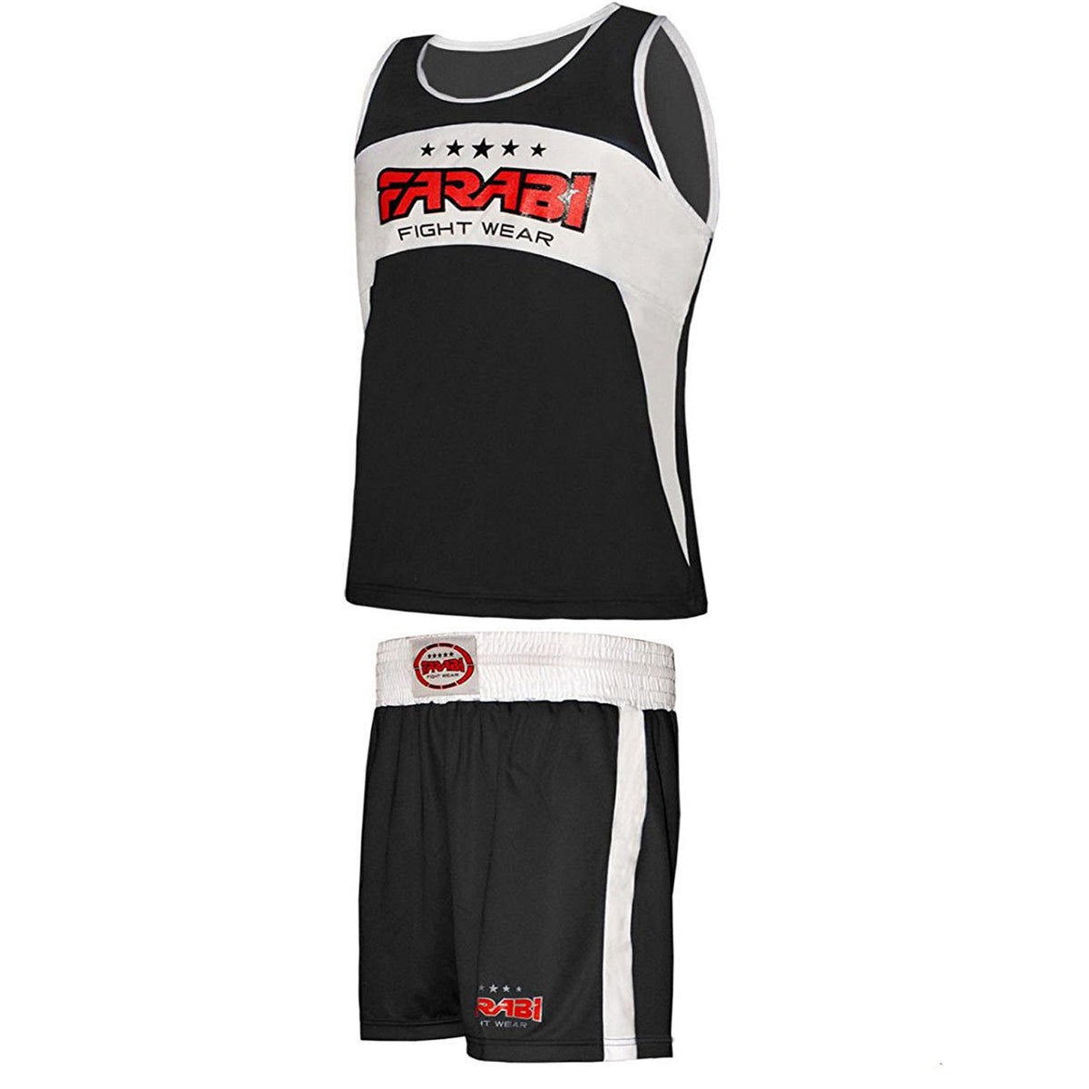 Farabi Sports Unisex Boxing Uniform Set Loose Fit Vest & Shorts for ...